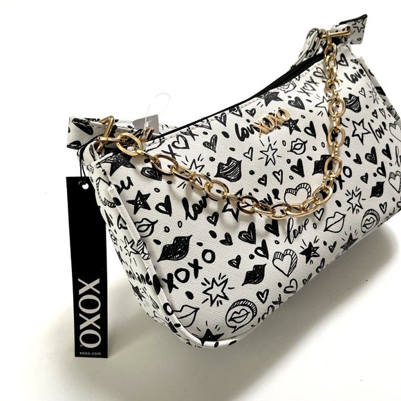 XOXO | Bags | Xoxo Crossbody Bag White Sketch Print Love Lips Doodle ...